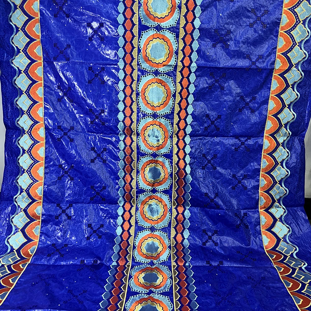 Blue Color Nice Quality Rich Bazin Fabric Original 2022 Nigerian Style ...