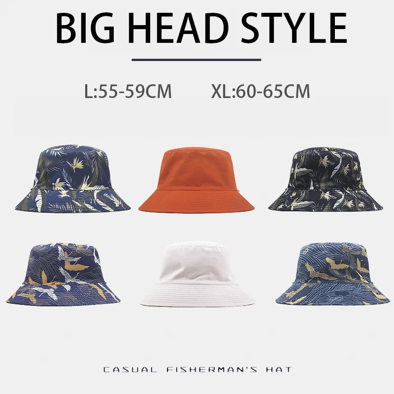 Big-Head-Man-Large-Size-Bucket-Hats-60-63cm-Plus-Size-Summer-Fisherman ...