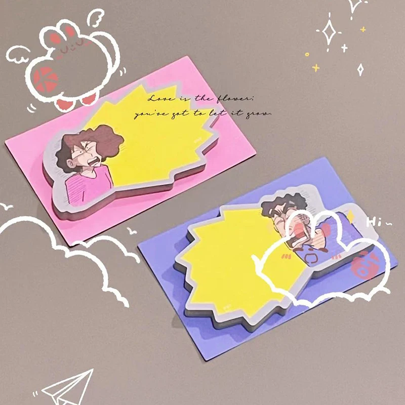 Crayon-Shin-Chan-Sticky-Notes-Kawaii-Nohara-Hiroshi-Misae-Cartoon-Cute ...