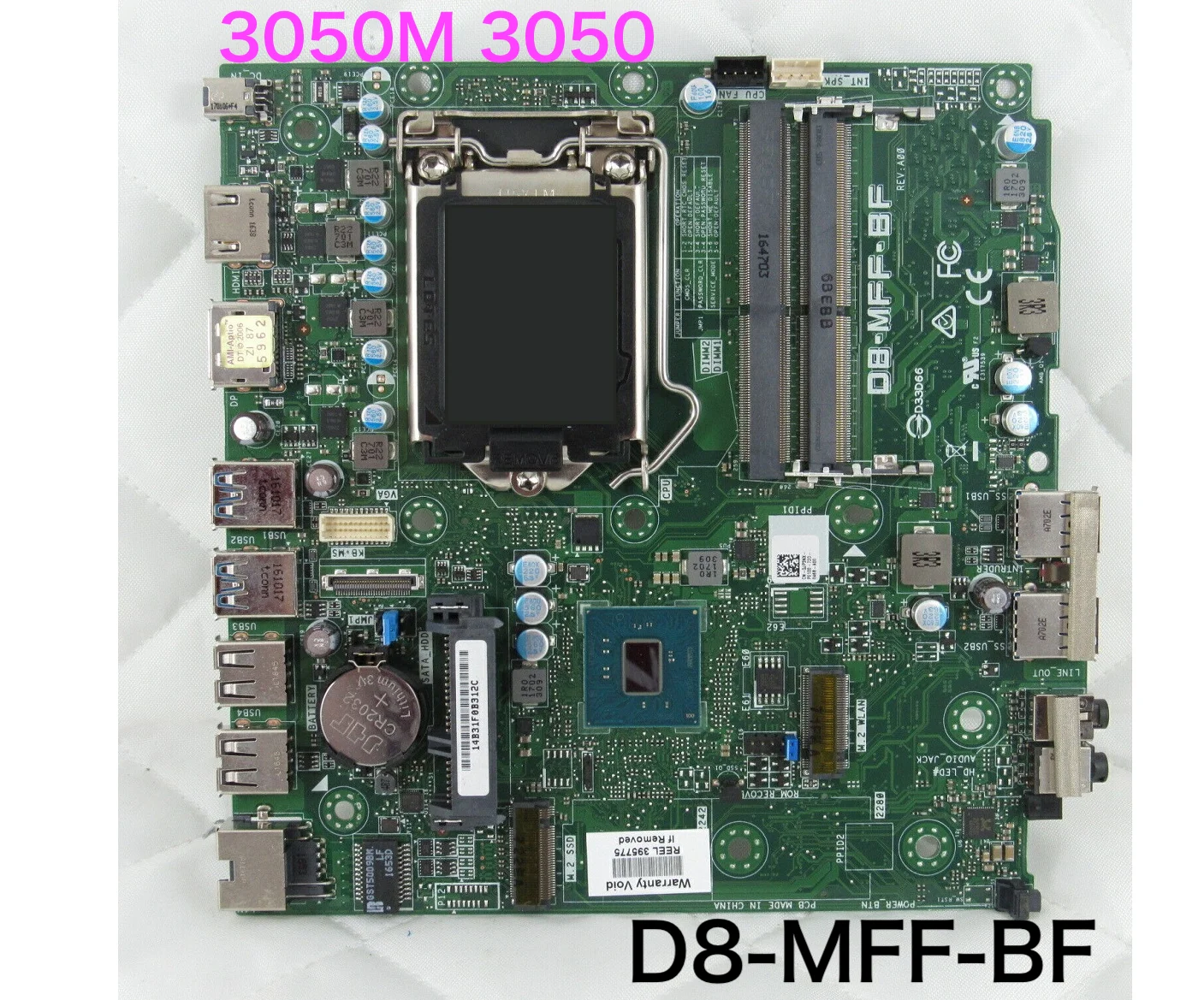DELL Optiplex 3050 3050M Motherboard D8-MFF-BF CN-0JP3NX JP3NX ...