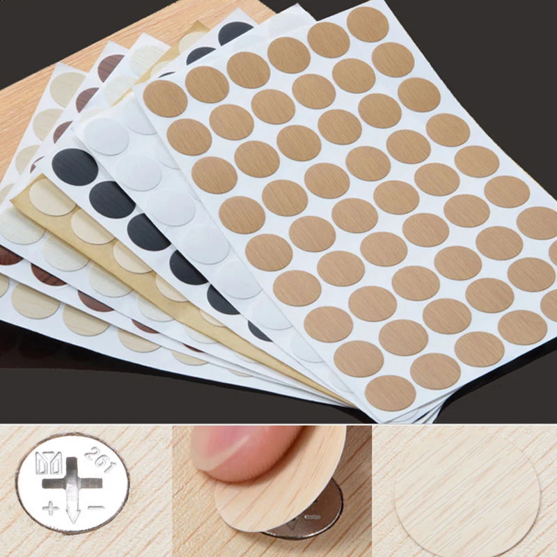 54pcs-Sheet-Self-Adhesive-Sticker-Screw-Hole-Sticker-Screw-Cap-Ugly ...