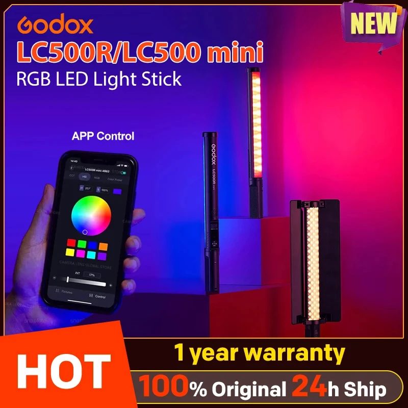 Godox-LC500R-mini-LC500-mini-LED-Light-Stick-RGBWW-LED-Light-Stick ...
