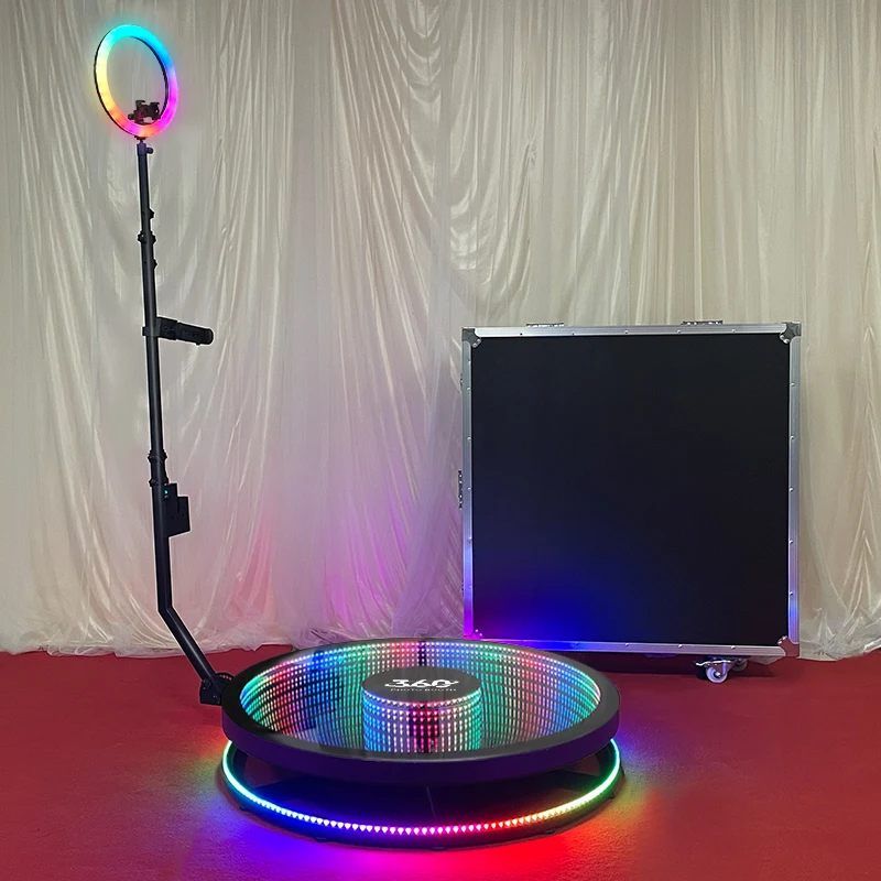 360 fotocabine portátil do vidro 100 do diodo emissor de luz 115cm para ...