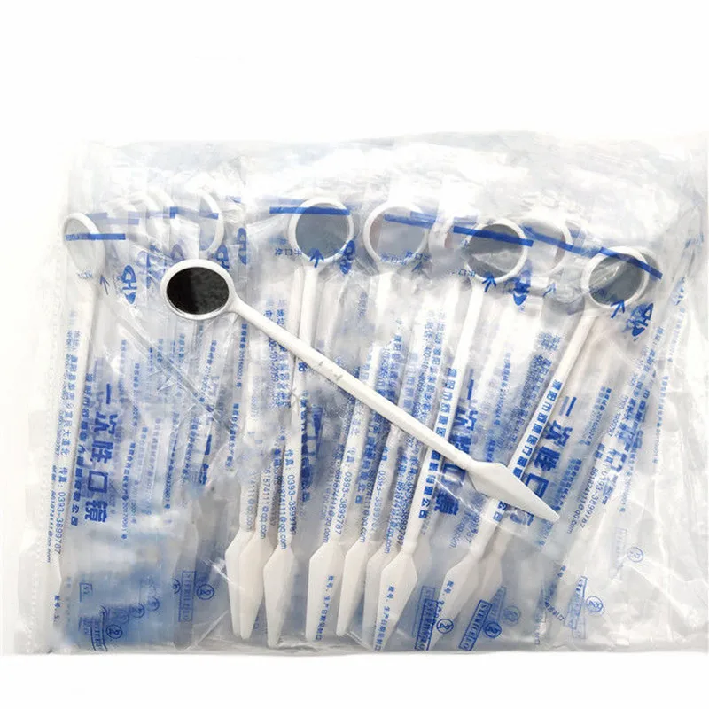 100Pcs-Plastic-Dental-Oral-Mirror-Disposable-Mouth-Photo-Mirrors ...