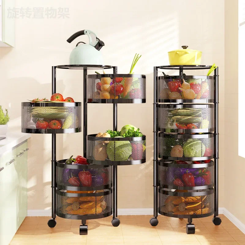 Kitchen-Holders-Vegetable-Shelving-Multi-Functional-Fruits-Rotating ...