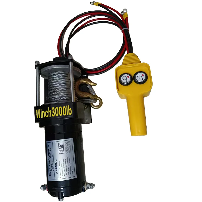 Vehicle-Self-rescue-Off-road-Winch-3000lbs-12V-24V-Off-road-Vehicle ...