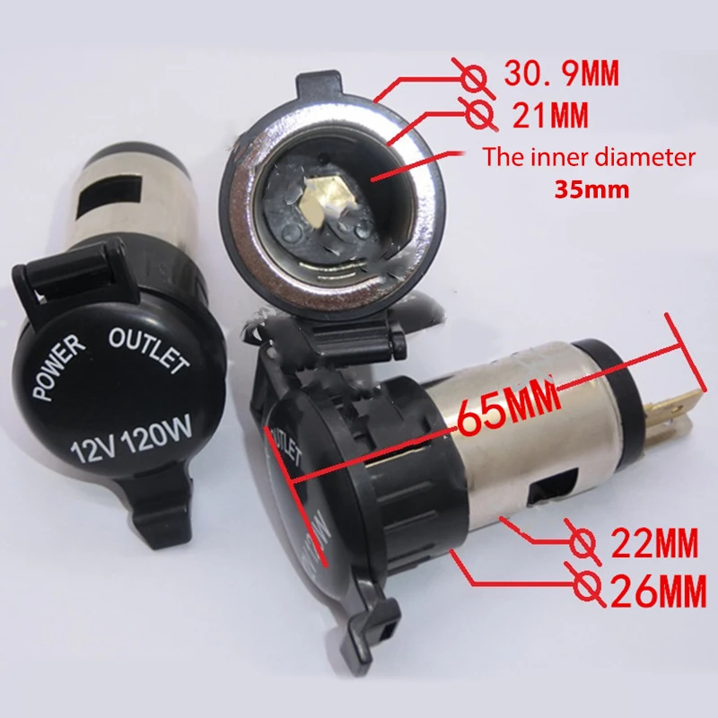 Encendedor-de-cigarrillos-de-12V-para-coche-enchufe-hembra-con-funda-impermeable-accesorios-para ...
