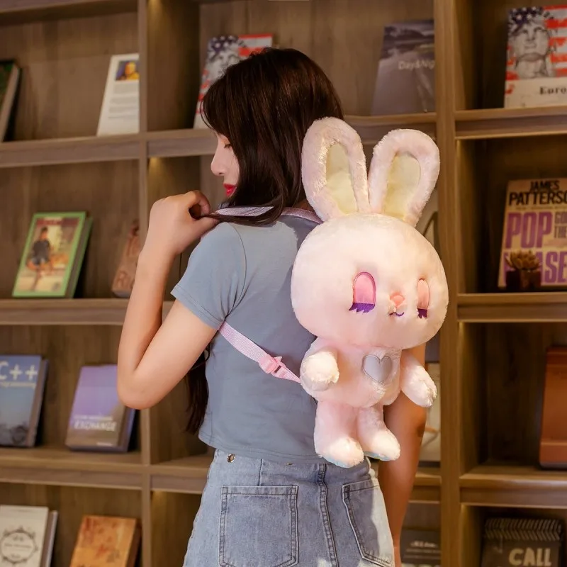 Rabbit-Plush-Backpack-Kindergarten-Cartoon-School-Bag-Children-s-Coin ...