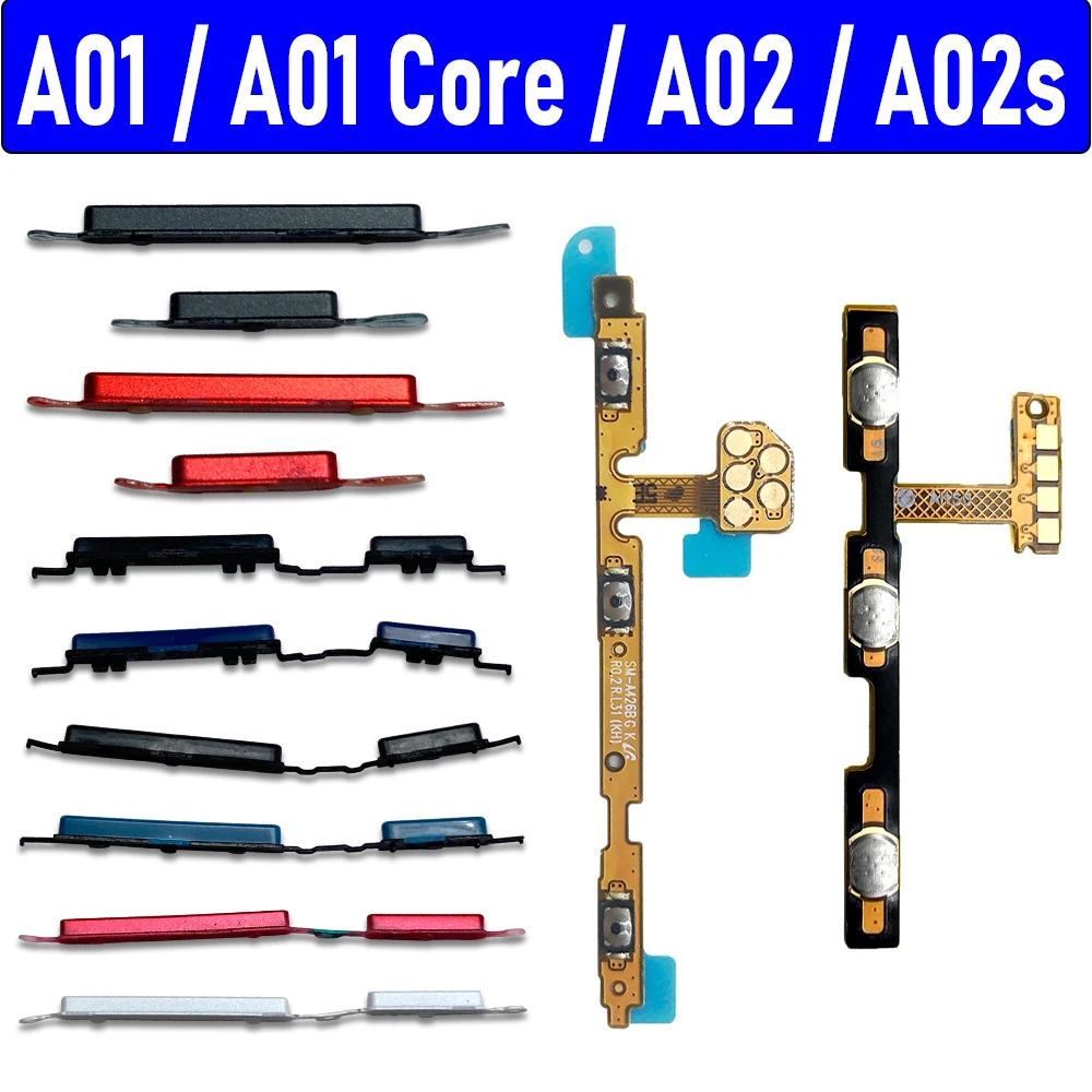 NEW Power Volume Side Button Keys For Samsung A01 Core A02 A02S A01 ...