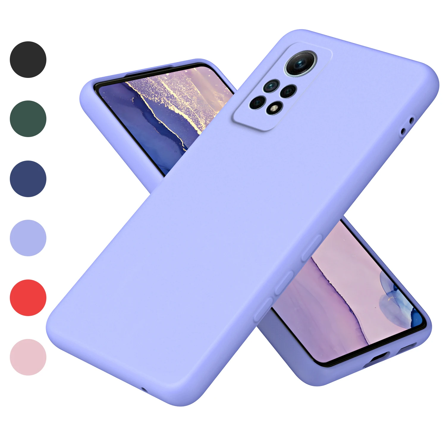 Luxury-Liquid-Silicone-Case-For-Xiaomi-Redmi-Note-12-Pro-4G-Built-in ...