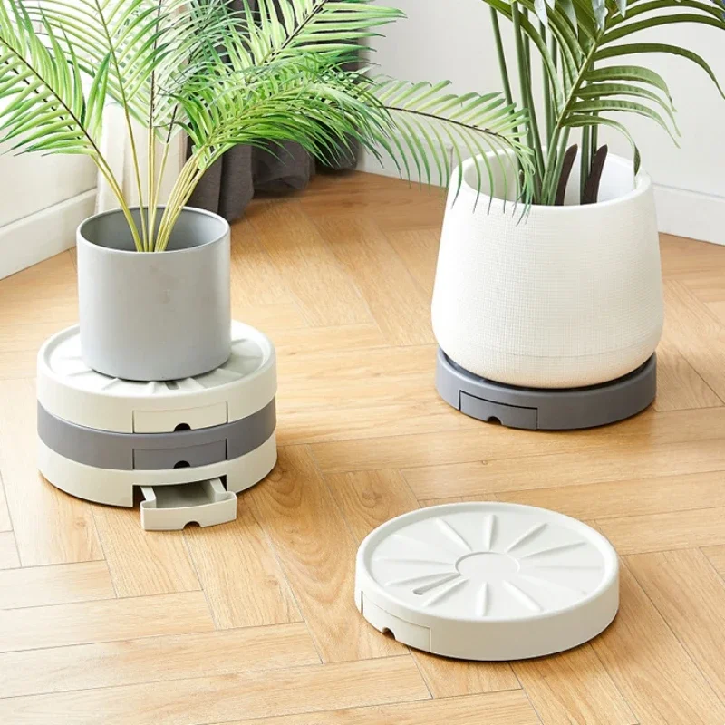 Bandeja-redonda-para-maceta-maceta-m-vil-con-ruedas-universales-soporte-resistente-para-plantas ...