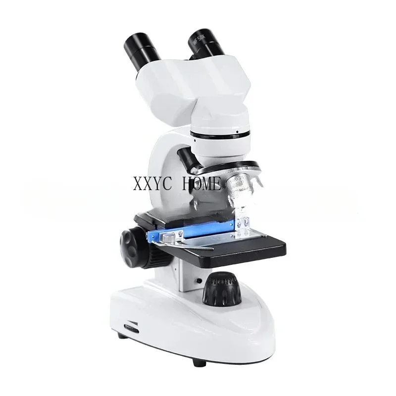 Microscopio-compuesto-binocular-de-laboratorio-LED-AmScope-40X-2500X ...