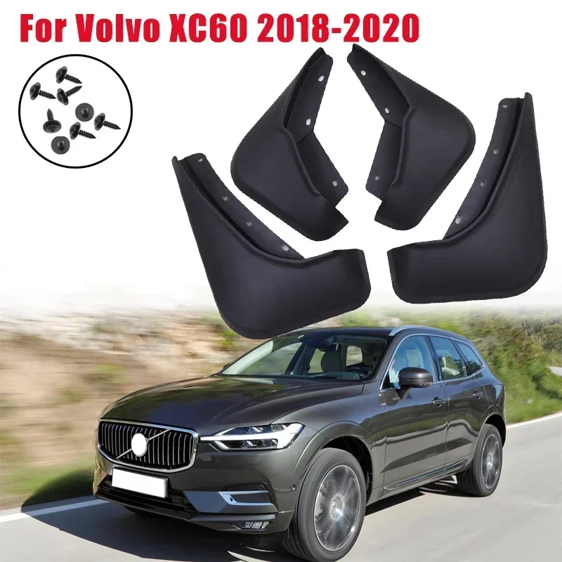 Car Mudguard For Volvo XC60 2018 2019 2020 Front Rear Splash Guards ...