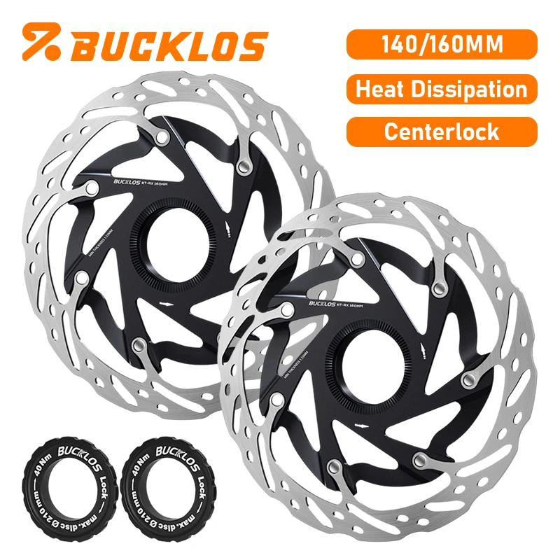 BUCKLOS 140/160mm Bike Centerlock Rotor Professional Bicycle Center ...