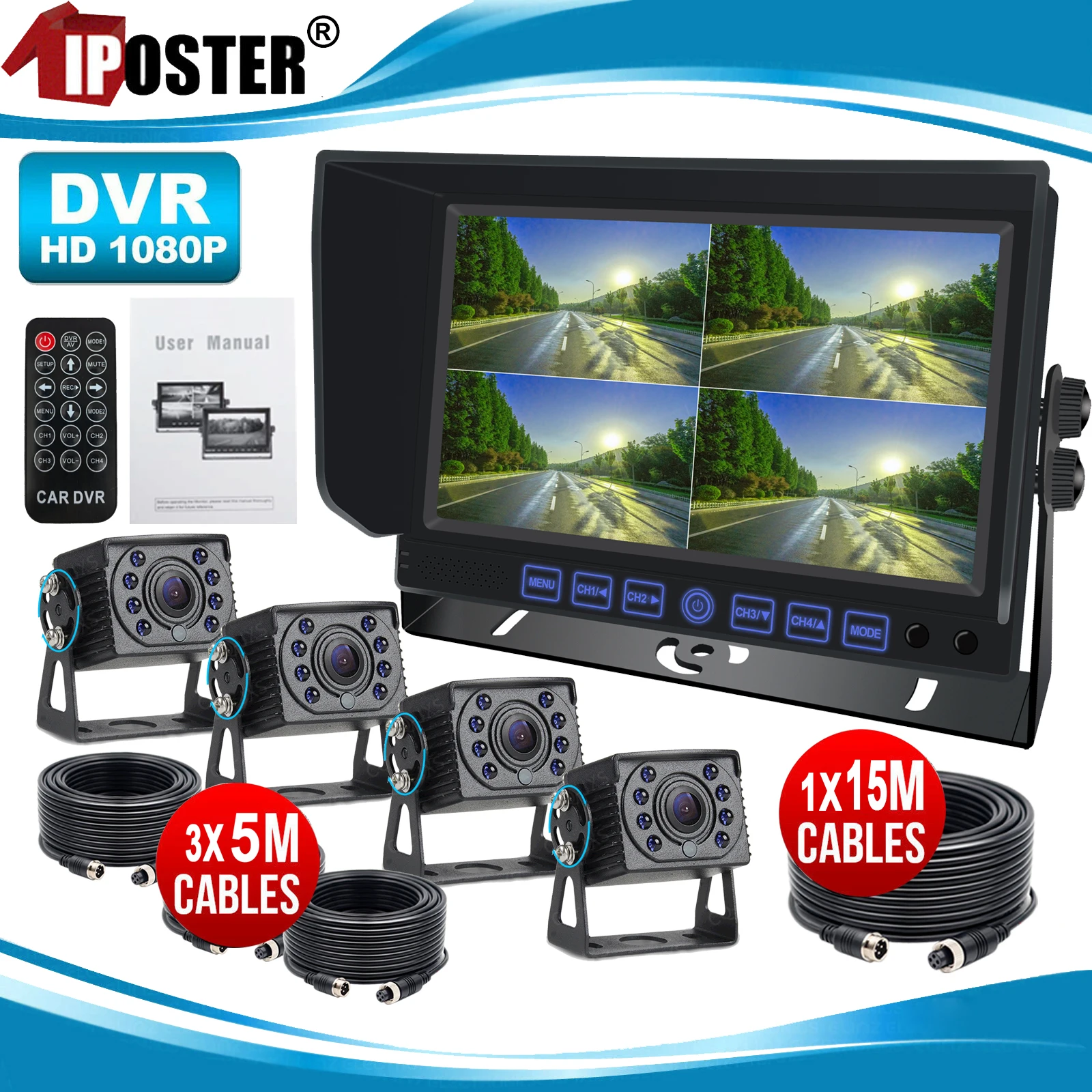IPoster-Monitor-cu-druple-AHD-de-7-pulgadas-pantalla-dividida-grabaci-n ...