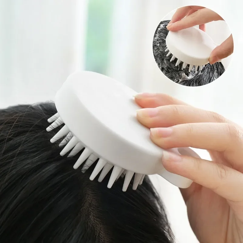 Silicone-Shampoo-Brush-Head-Scalp-Massage-Comb-Hair-Washing-Comb-Body ...
