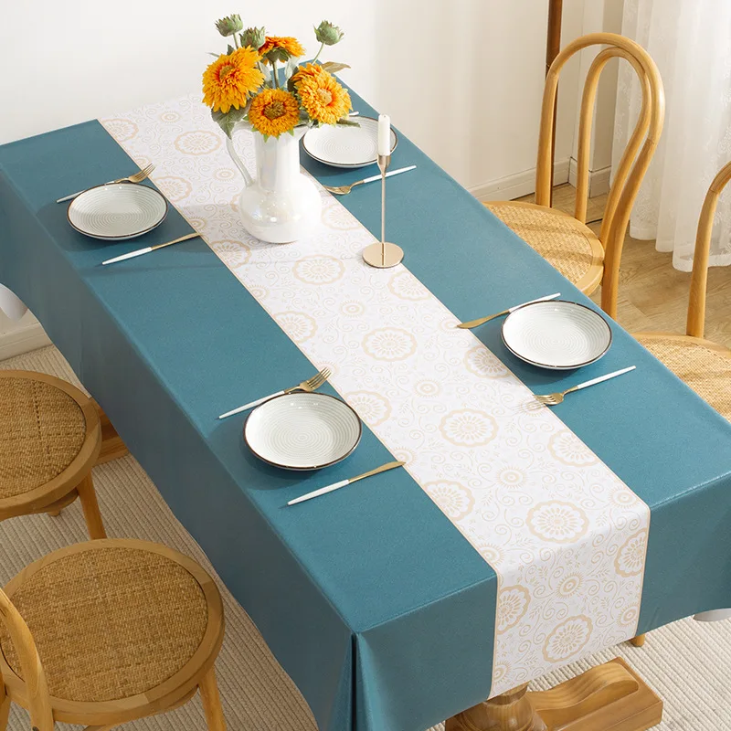 Oval-tablecloth-waterproof-oil-resistant-scald-resistant-and-wash-free ...