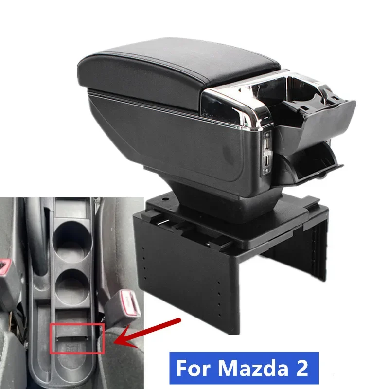 For-Mazda-2-Armrest-box-For-Mazda-2-2013-Car-Armrest-Center-Storage-box ...