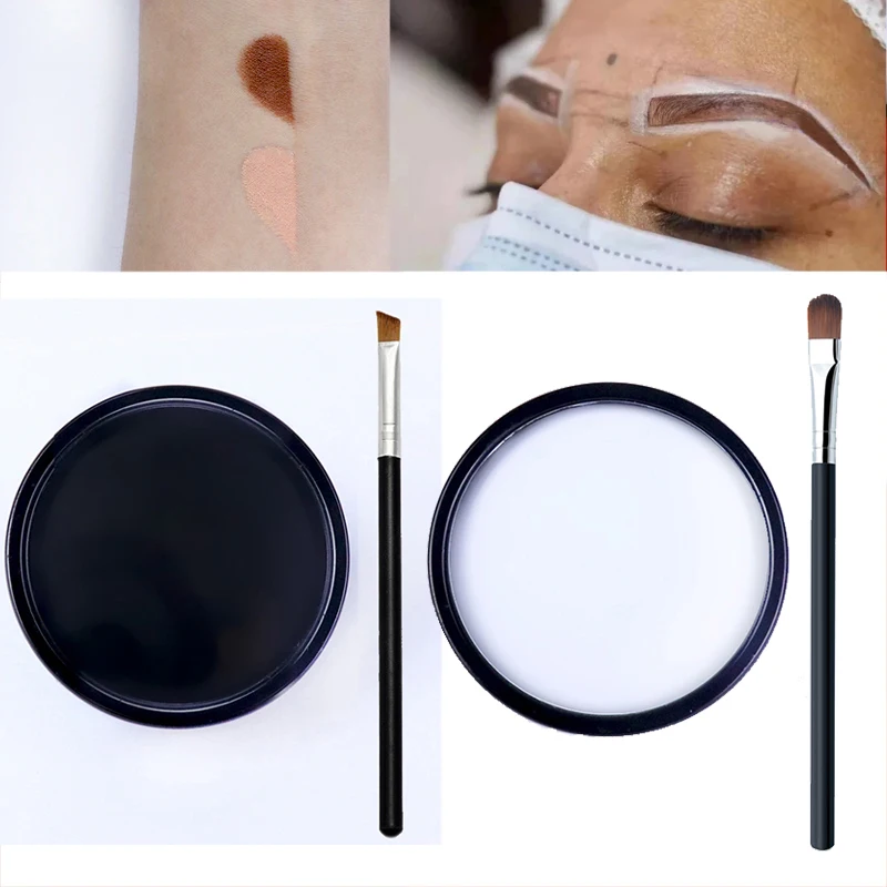30g Microblading Eyebrow Marker Pen White Tattoo Brow Paste Eyebrow ...