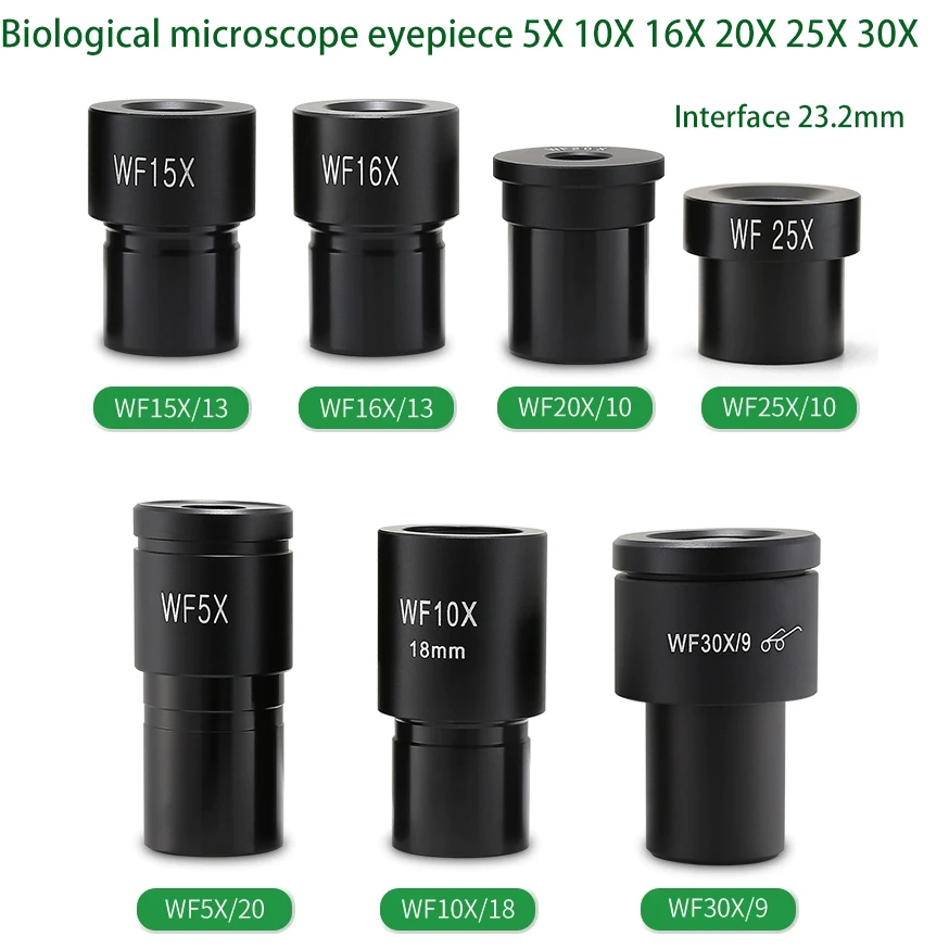 1pcs-Biological-Microscope-Wide-angle-Eyepiece-WF5X-WF10X-WF15X-WF16X ...