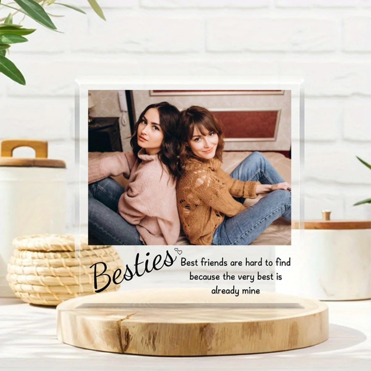 1PC Personalized Custom Acrylic Photo Block, Sister Story Commemorative ...