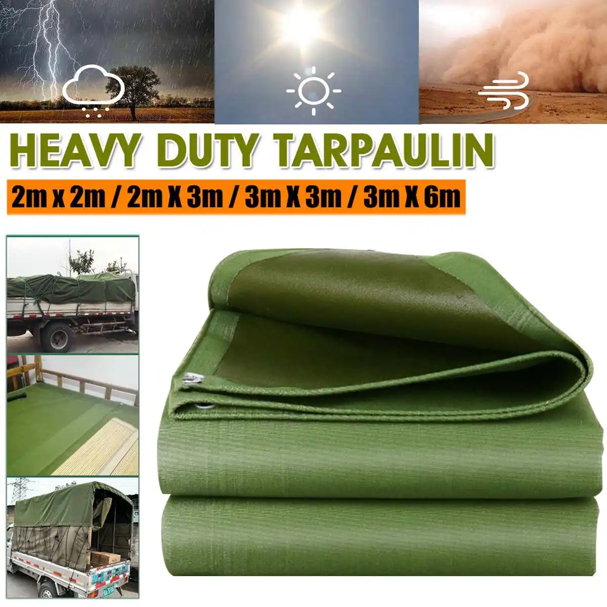 Camping-Tent-Tarp-Summer-Sun-ShadingCanvas-Tarpaulin-Truck-Canopys ...