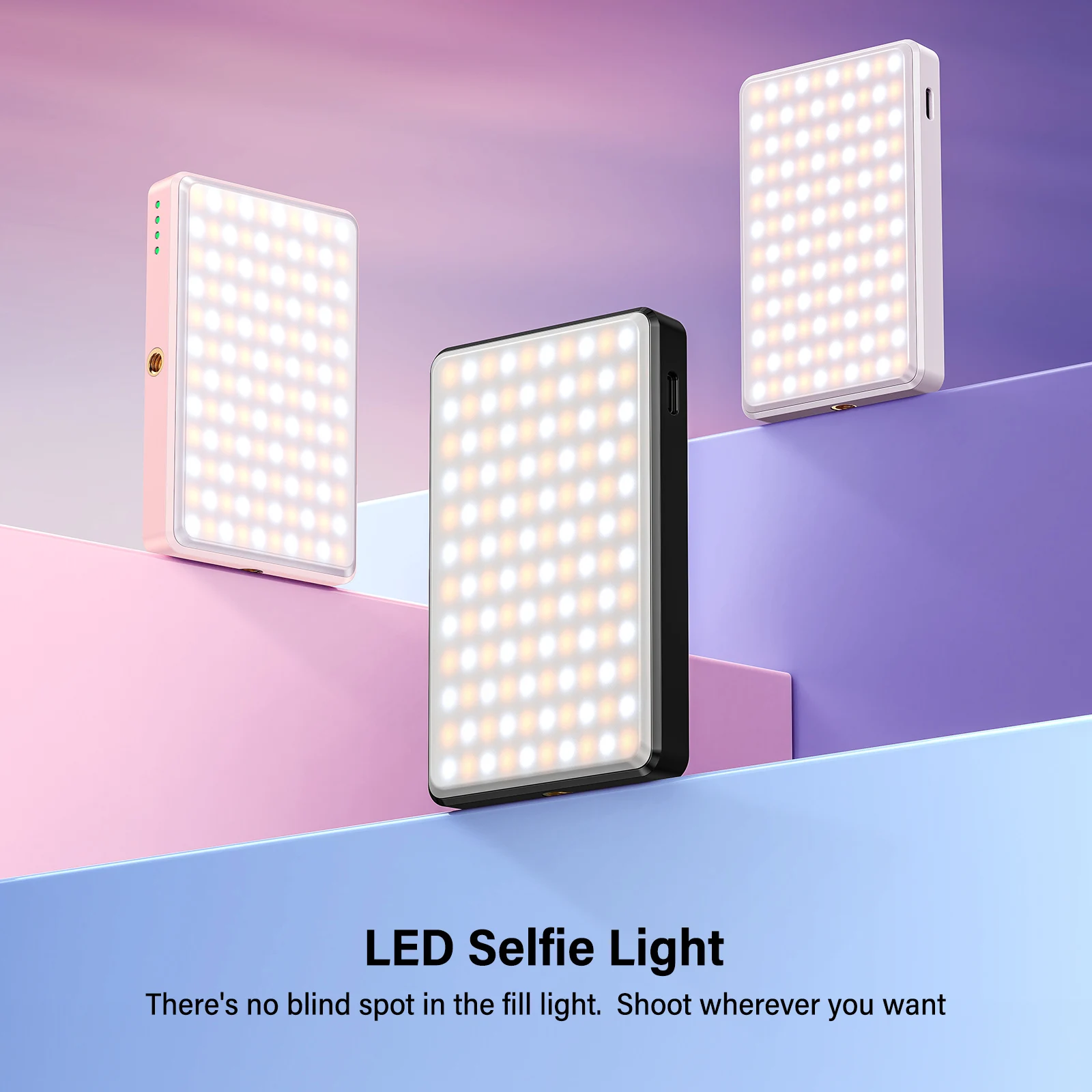 3000-MAh-Portable-Rechargeable-LED-Selfie-Light-Fill-Video-Light-Clip ...