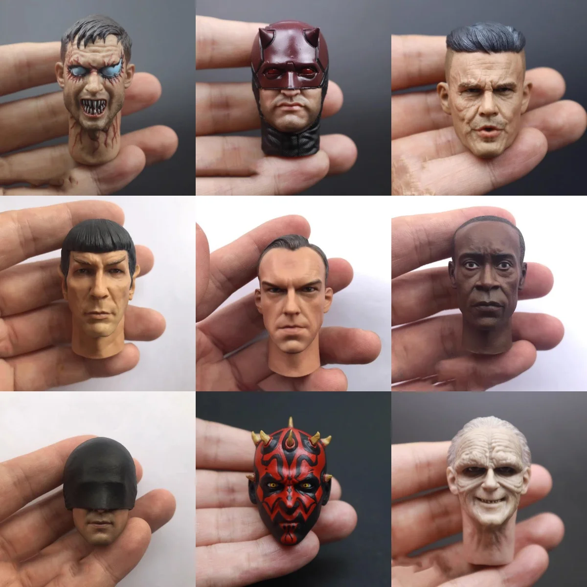 1/6 Science Fiction Film Villain Head Sculpt Horror Film Evil People ...