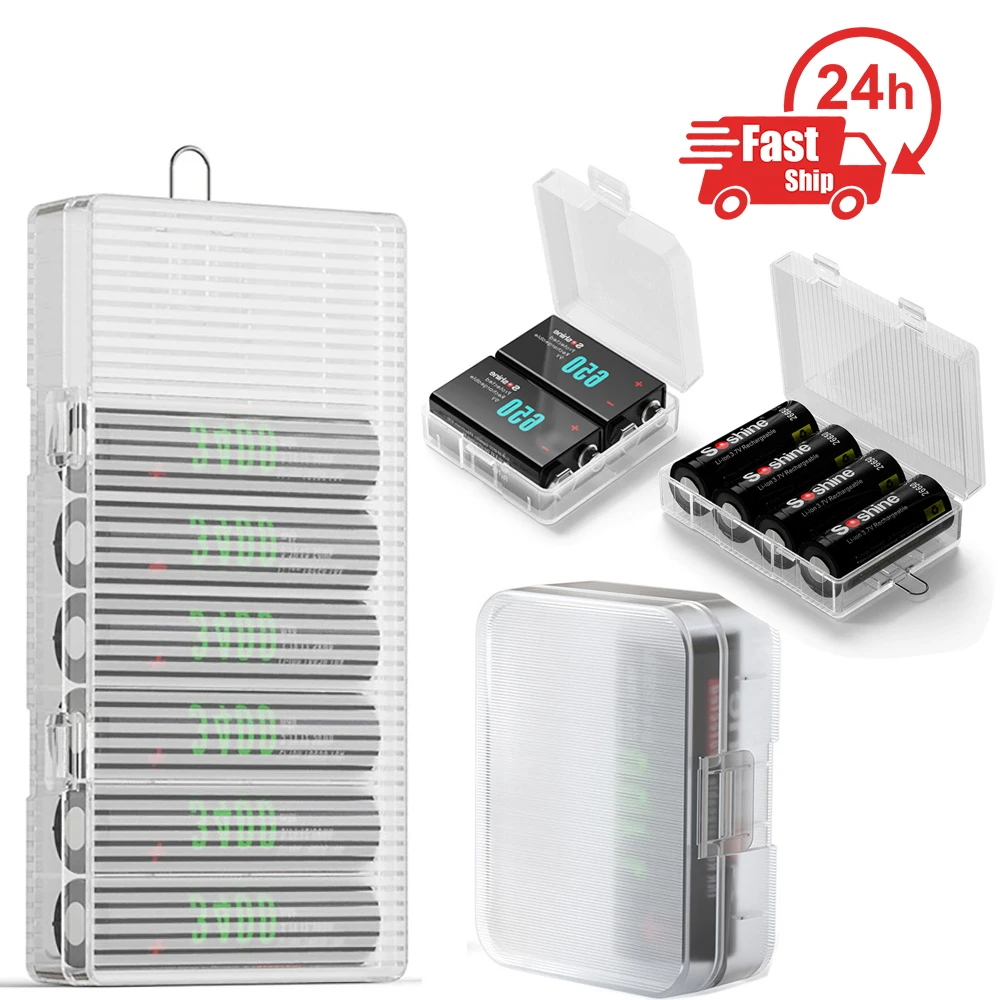 Battery-Case-for-18650-26650-18350-18500-Battery-Holder-Storage-Box-for ...