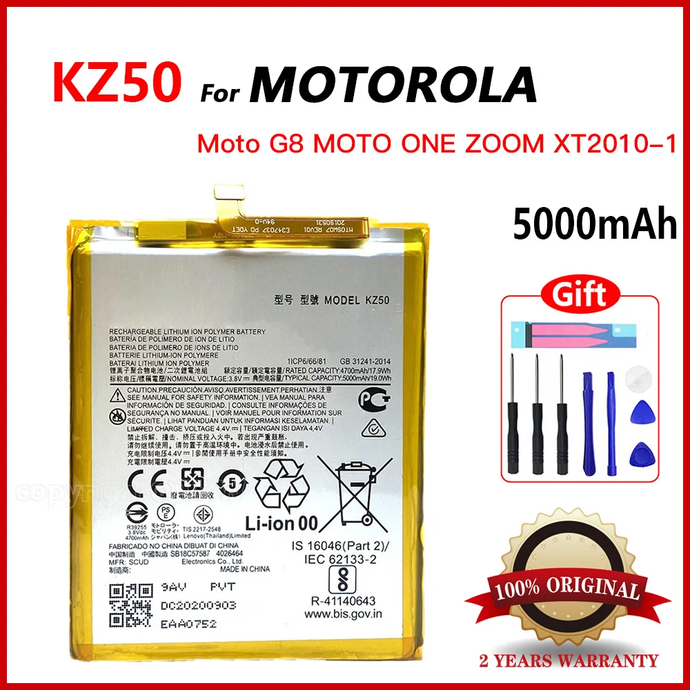 100-Genuine-Original-KZ50-Battery-For-Motorola-Moto-G8-Power-XT2041 ...
