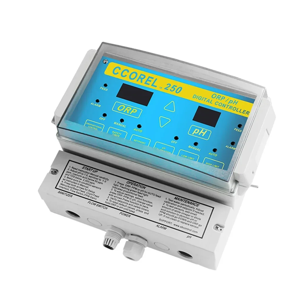 250-Swimming-Pool-PH-ORP-Monitor-Automatic-Digital-Pool-Water-Quality ...