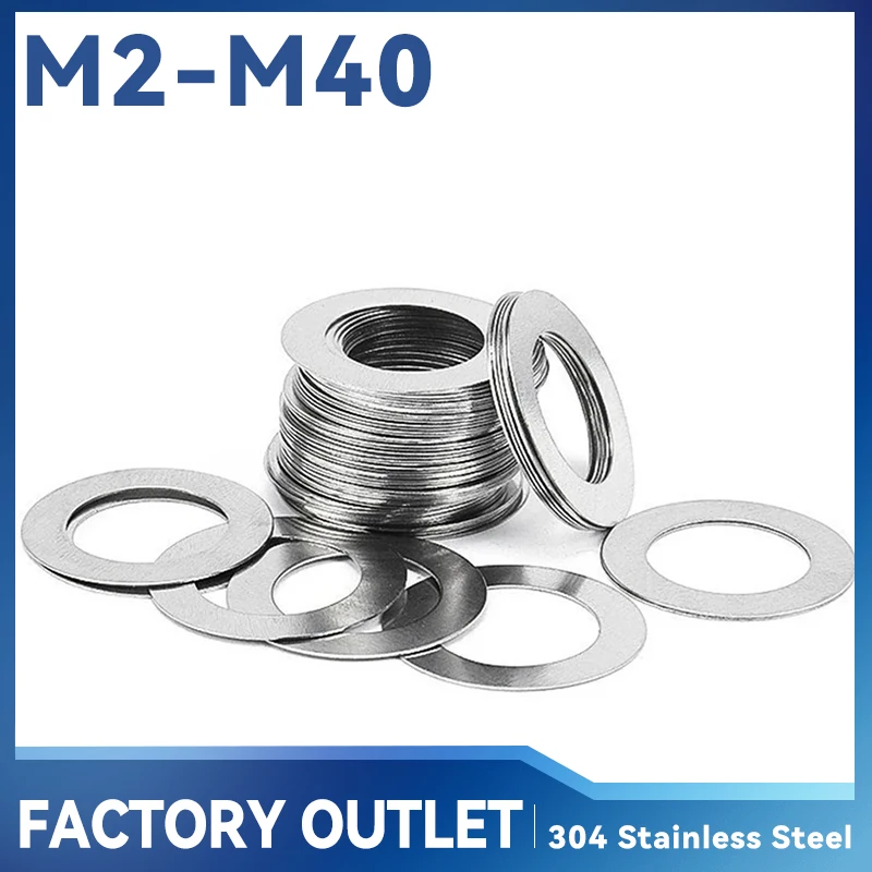Rondelle-de-plaquette-plate-ultra-fine-acier-inoxydable-304-M3-figur-M5 ...