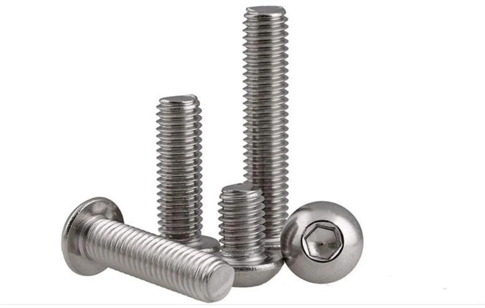 50-200PCS-M5-Stainless-Steel-Allen-Button-Head-Hex-Socket-Screw-Round ...
