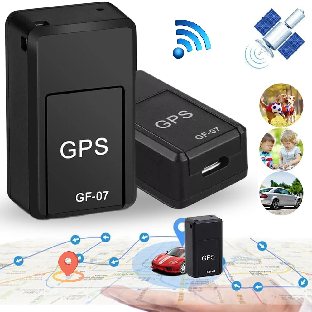 Minirastreador GF-07 GPS para coche, localizador portátil antipérdida ...