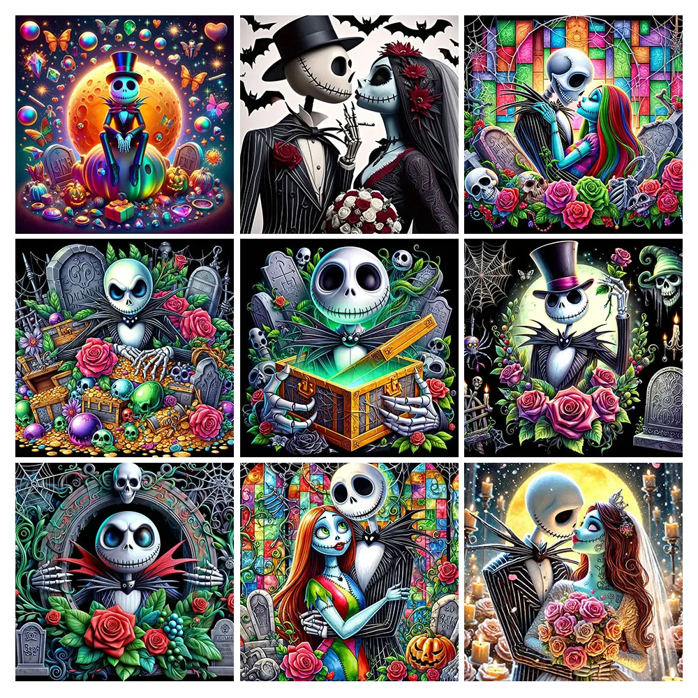 Disney Diamond Mosaic The Nightmare Before Christmas Picture Sally Jack ...