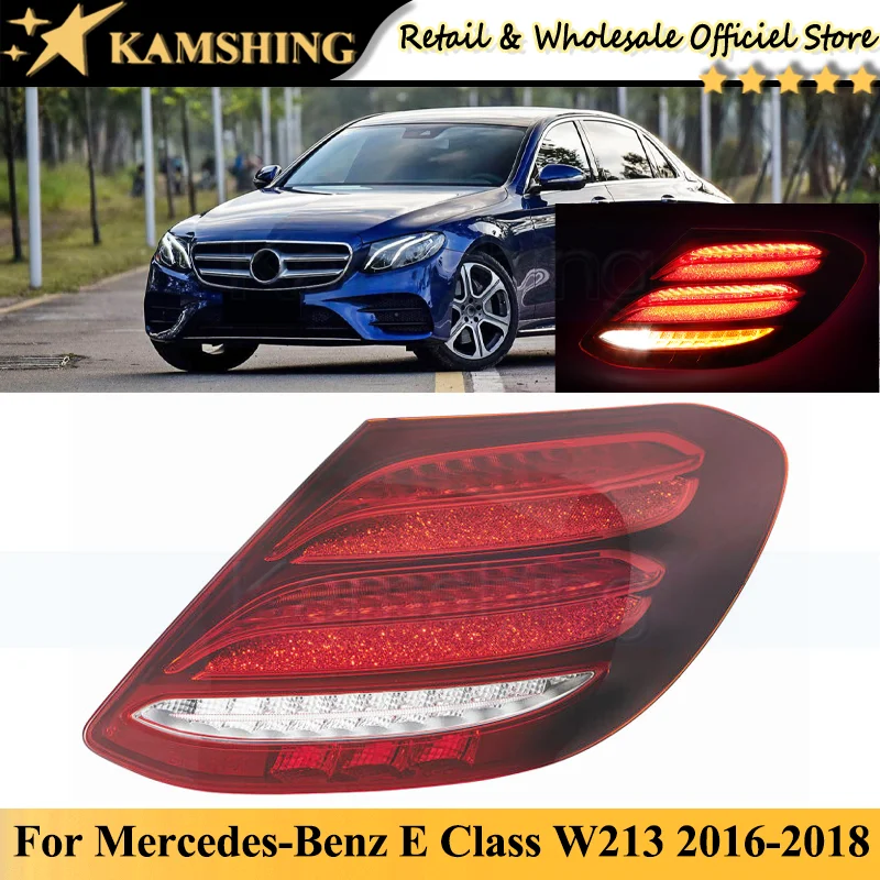 Kamshing For Mercedes-Benz E Class W213 E200 E300 2016 2017 2018 Rear ...