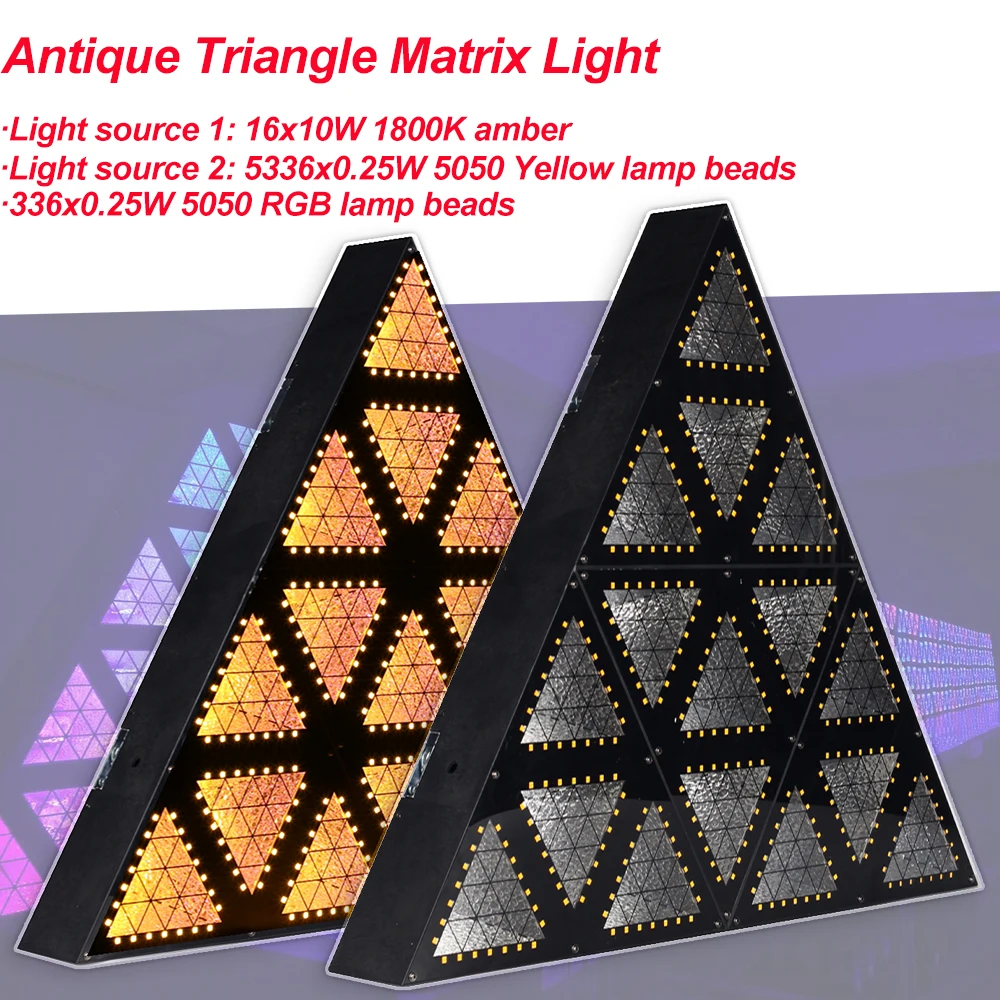 16x10W-336x0-3W-RGB-RDM-Antique-Triangle-Matrix-Light-DJ-Disco-Party ...