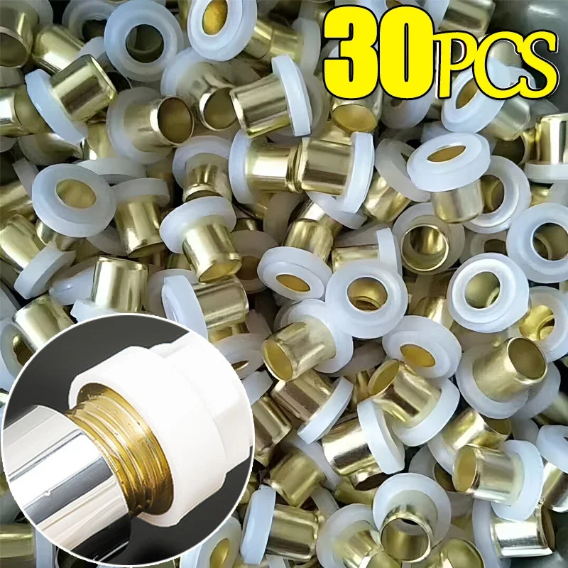 5-30PCS-Faucet-Copper-Core-Sealing-Gasket-Silicone-Sealed-Washer ...