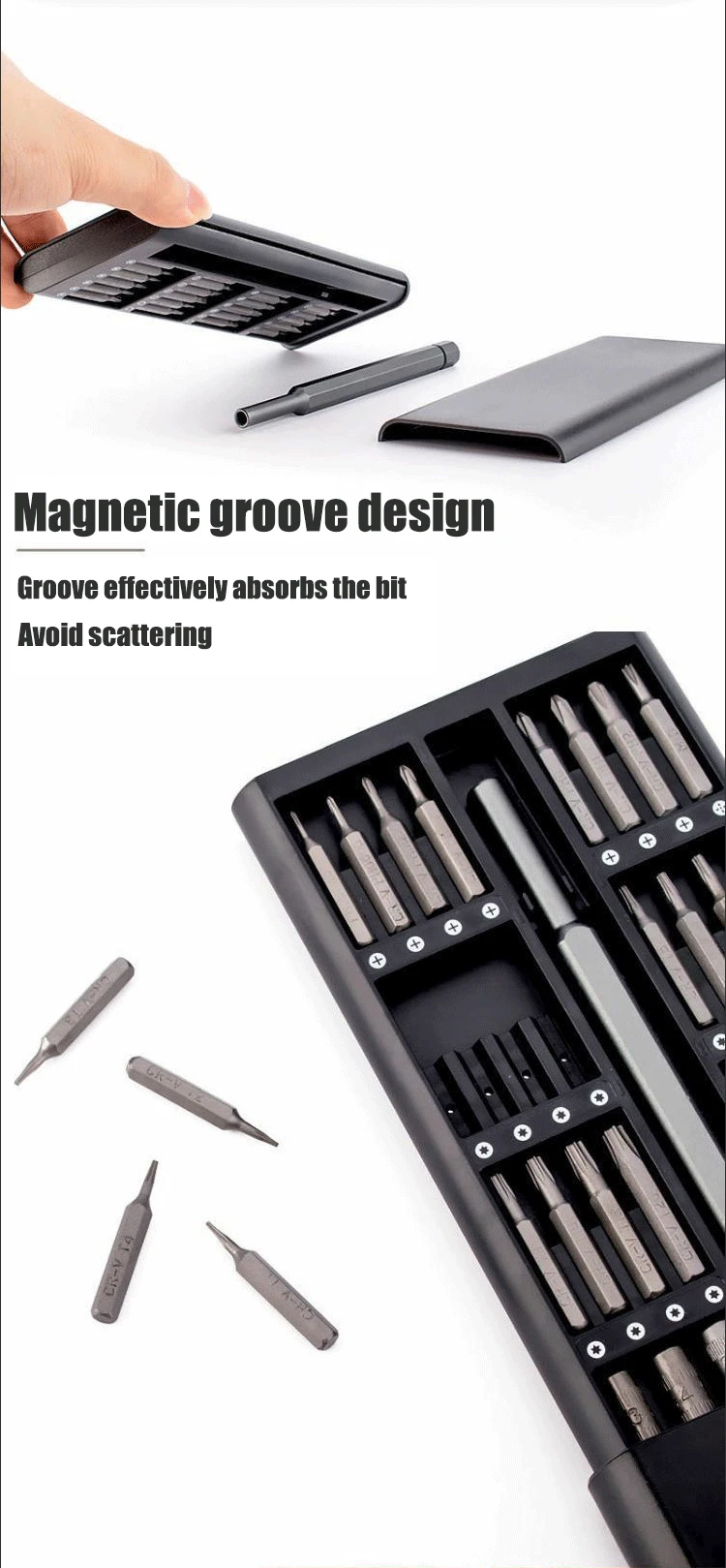Screwdriver Set Magnetic Screw Driver Kit Bits Precision Electric ...
