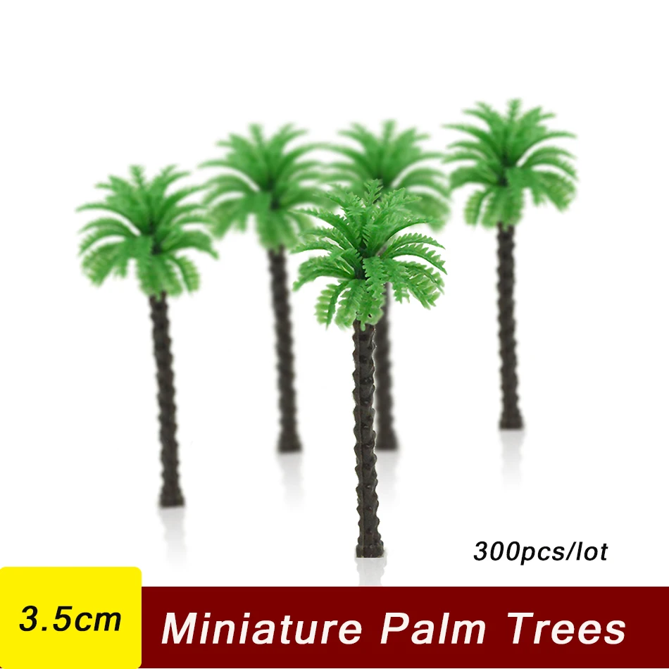 300-Stuks-3-5Cm-Miniatuur-Palmbomen-Model-Plastic-Diorama-Speelgoed ...