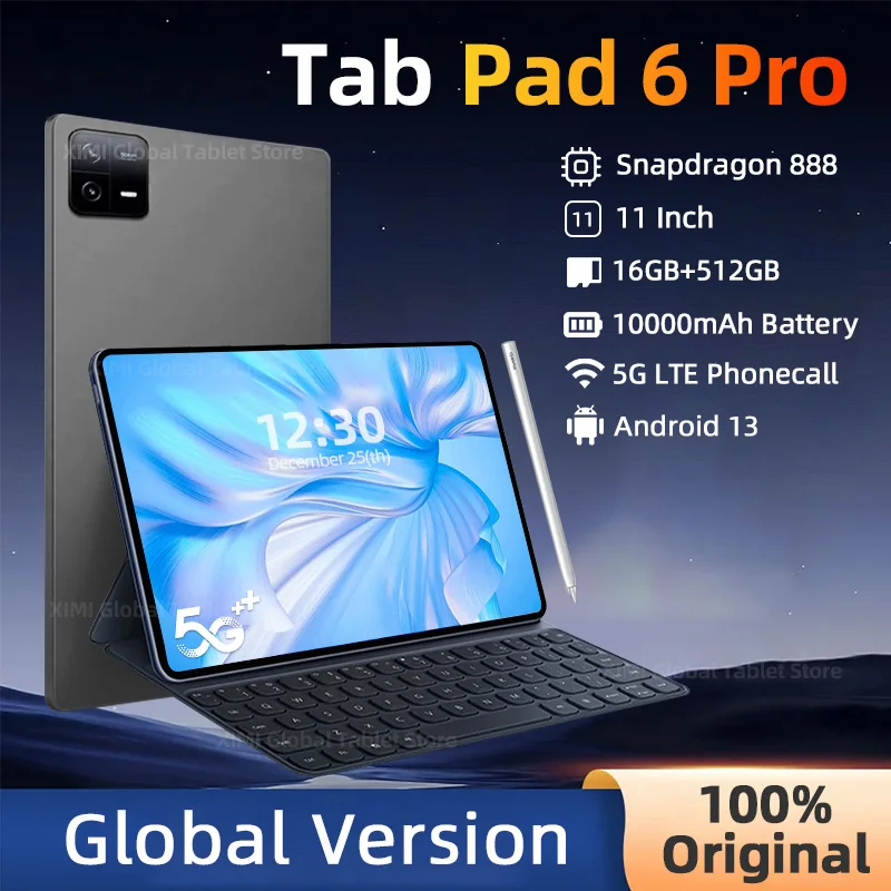 Tablet-PC-Global-Vers-o-Pad-6-Pro-Snapdragon-888-Android-13-16GB-RAM ...