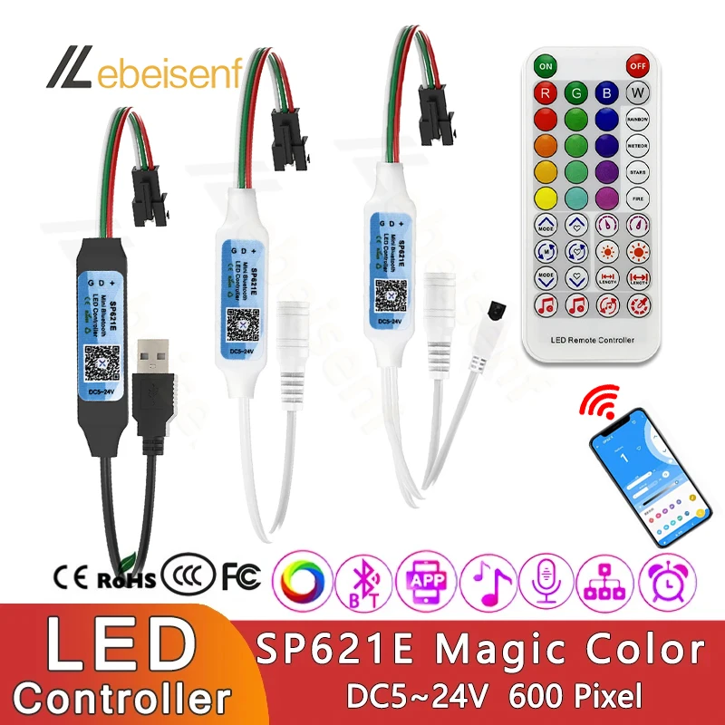 Mini-WS2812B-WS2811-RGB-Controller-for-Pixels-LED-Bar-Lamp-USB-WS2812 ...