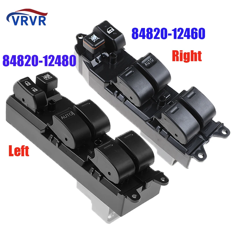 VRVR-84820-12480-Left-84820-12460-Right-New-Black-Plastic-Master-Window ...