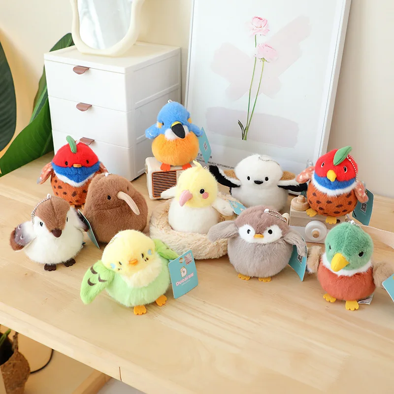 Cute-Chubby-Parrot-Series-Plush-Stuffed-Doll-Key-Chain-Pendant-Cartoon ...