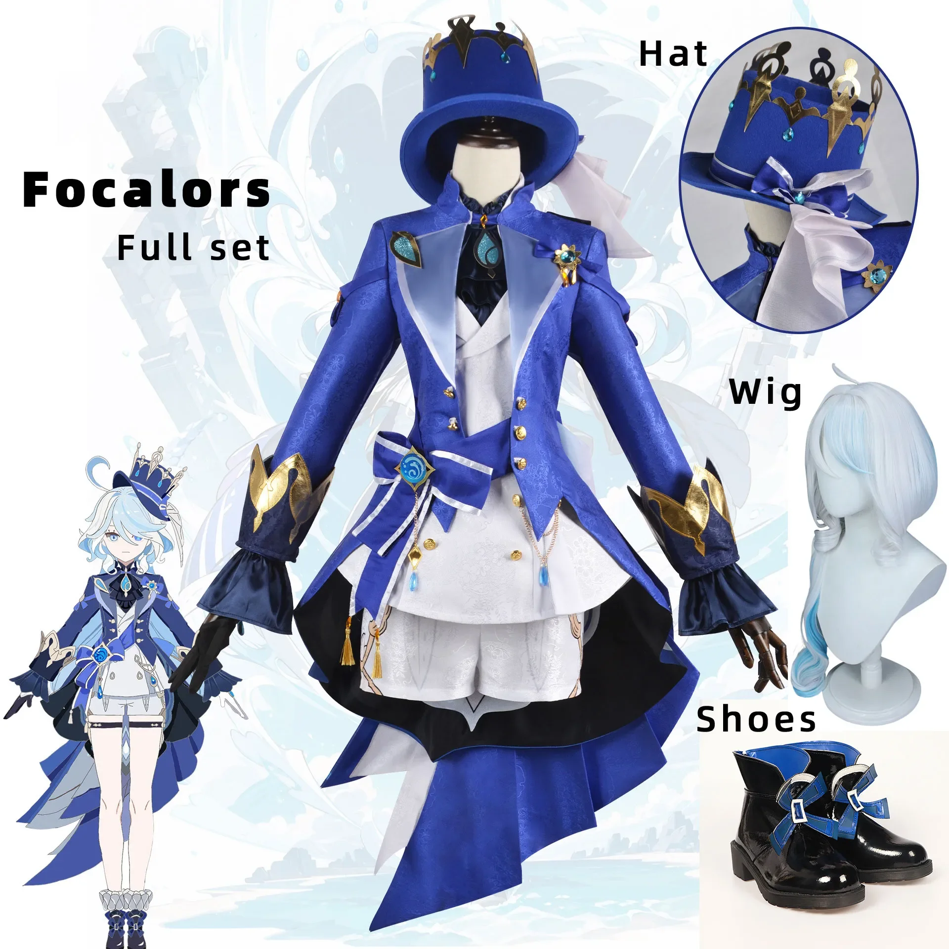 Focalors-Genshin-Impact-Game-Cosplay-Traje-para-homens-e-mulheres ...