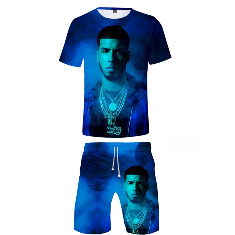 Summer-Men-s-Tracksuit-Rapper-Anuel-AA-3D-Print-T-shirt-Shorts-Sets-2 ...