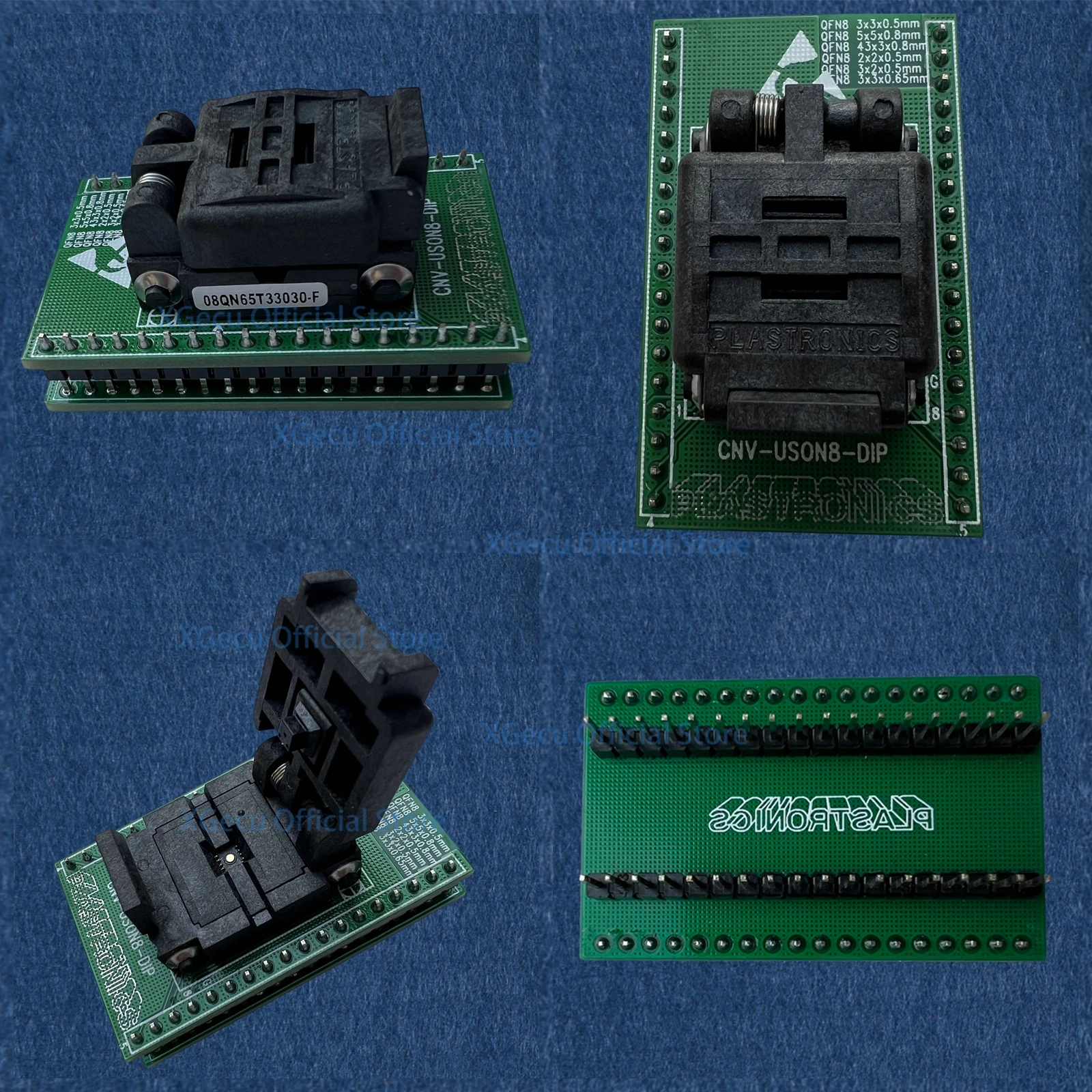 Original PLASTRONICS 08QN65T33030-F USON8 to DIP8 IC Socket