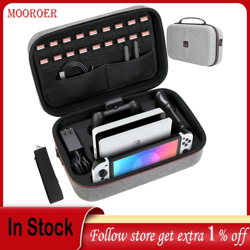 Mooroer Carrying Storage Case Compatible With Nintendo Switch/switch ...