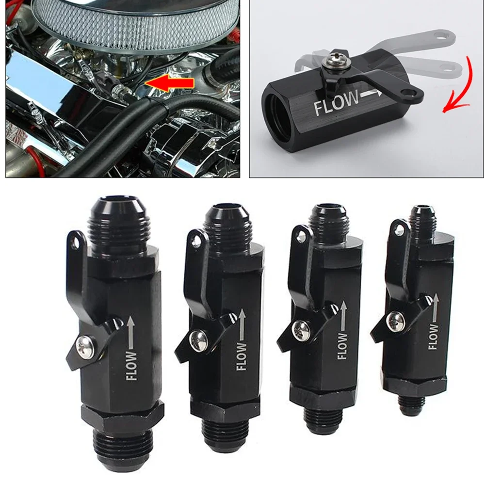 1Pcs-AN6-AN8-AN10-AN12-Aluminum-Inline-Fuel-Filter-Shut-Off-Valve-Cut ...
