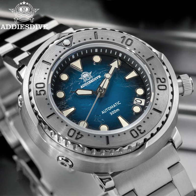 ADDIESDIVE-Diving-Mechanical-Watch-Fashion-39mm-Gradient-Blue-Dial ...